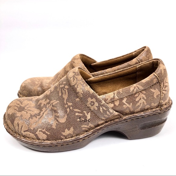 boc | Shoes | Boc Born Concept Peggy Brown Floral Clog Mule Shoe | Poshmark